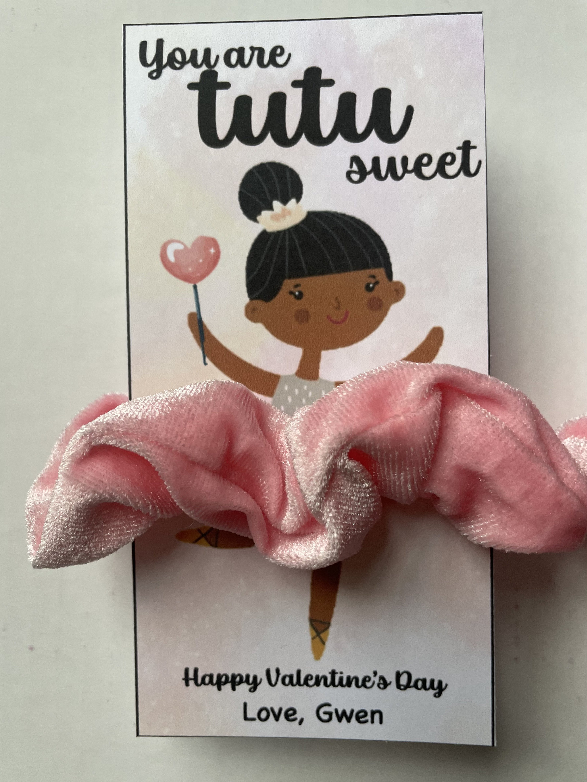 Ballet Valentine With Scrunchie - Etsy