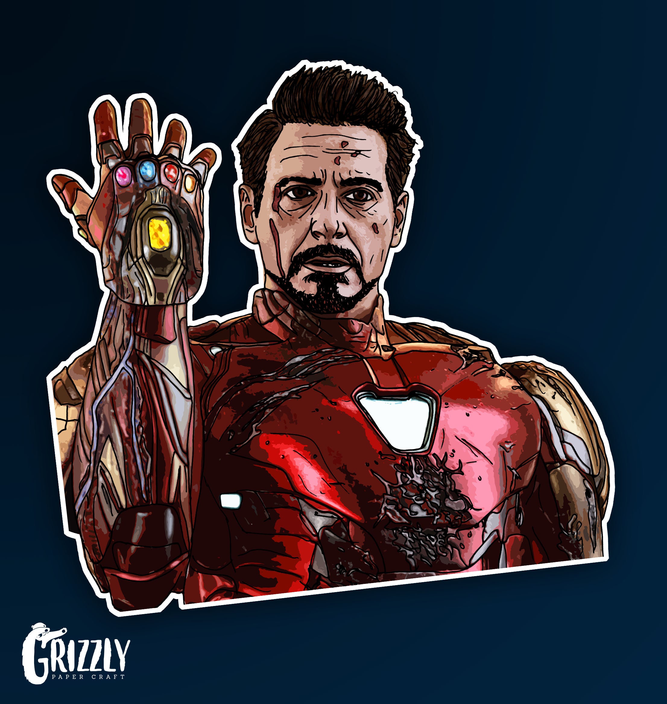 Iron man Inspired VINYL sticker | Etsy