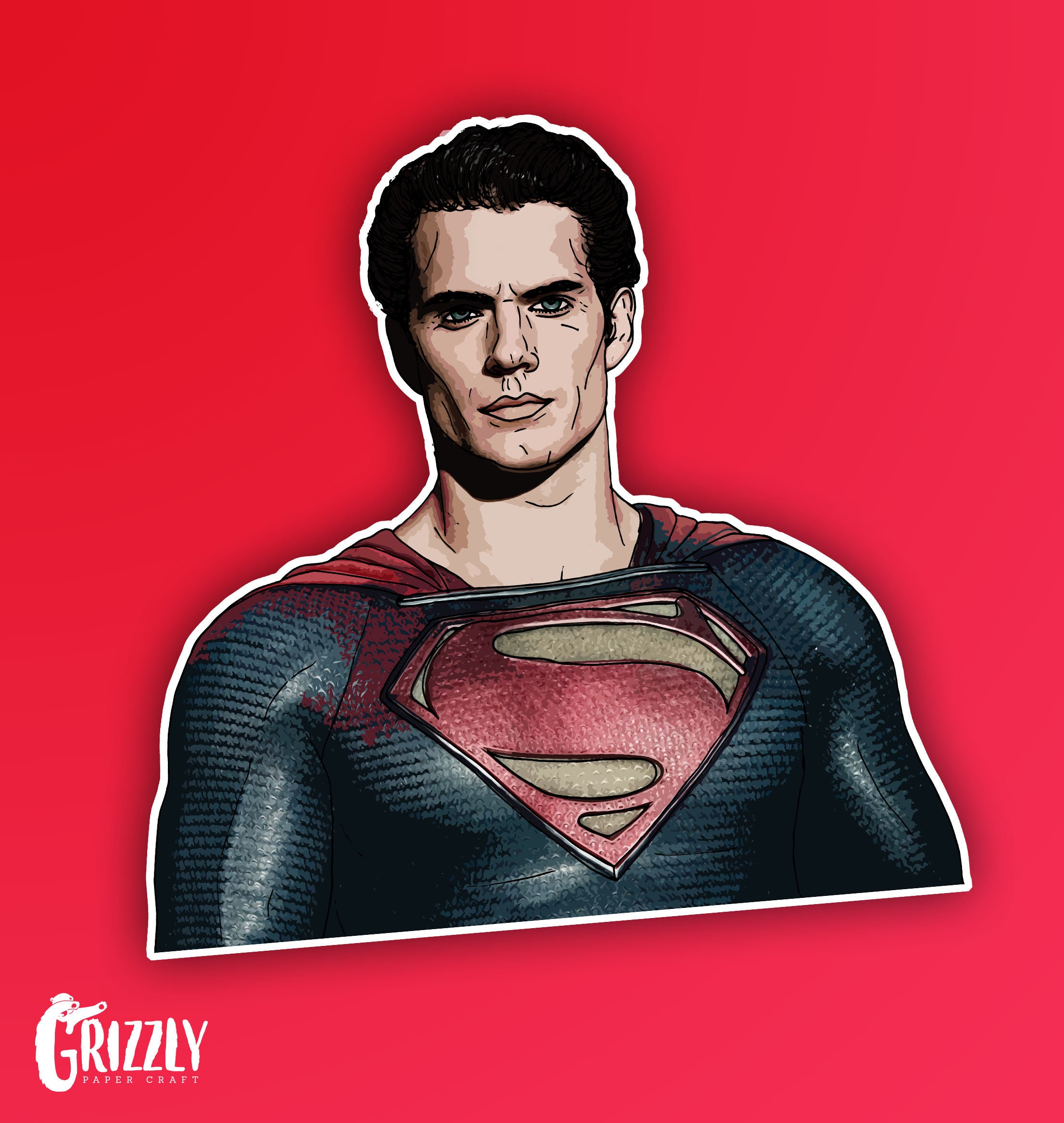 Superman Inspired VINYL sticker | Etsy