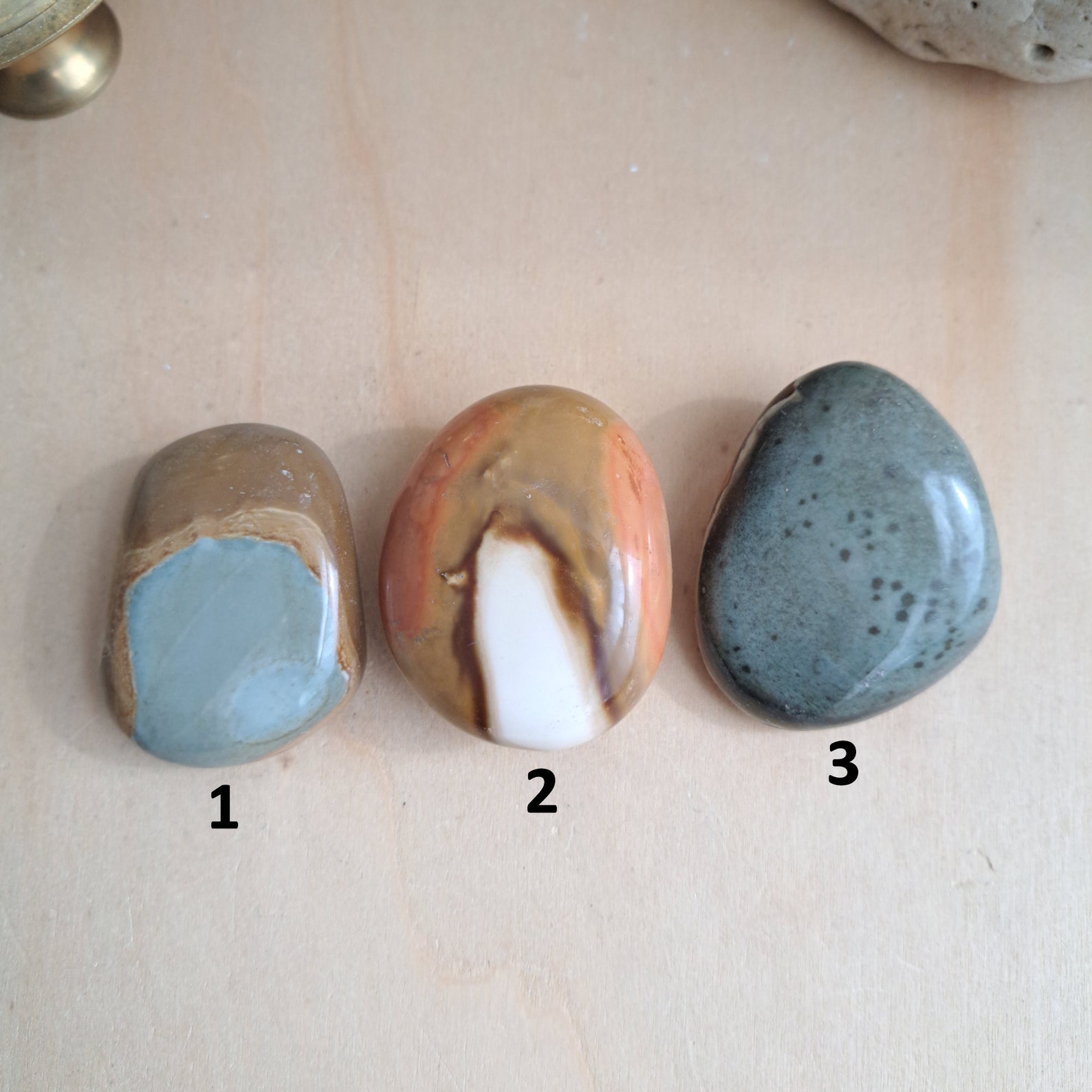 Polychrome Jasper Palm Stone Polychromatic Jasper Stone From - Etsy