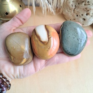 Polychrome Jasper Palm Stone Polychromatic Jasper Stone From - Etsy