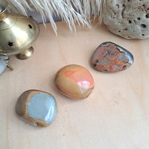 Polychrome Jasper Palm Stone Polychromatic Jasper Stone From - Etsy