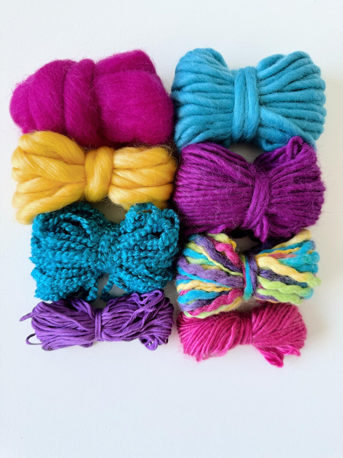 Beginners Weaving Kit in Party Time - Frame Loom, Fibre Pack, Warp ...