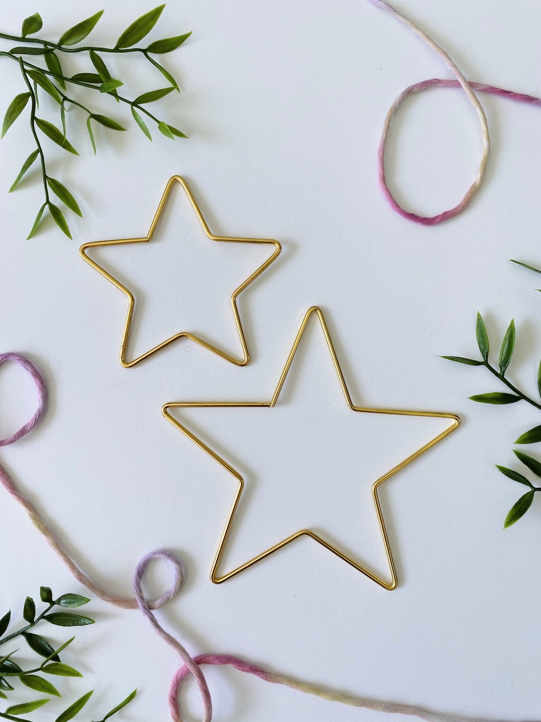 Star Wire Shape - Weaving Loom - Macrame Hoop - Craft Ring - Metal ...