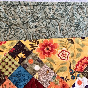 Gold and Green16-patch Quilt Set on the Diagonal - Etsy