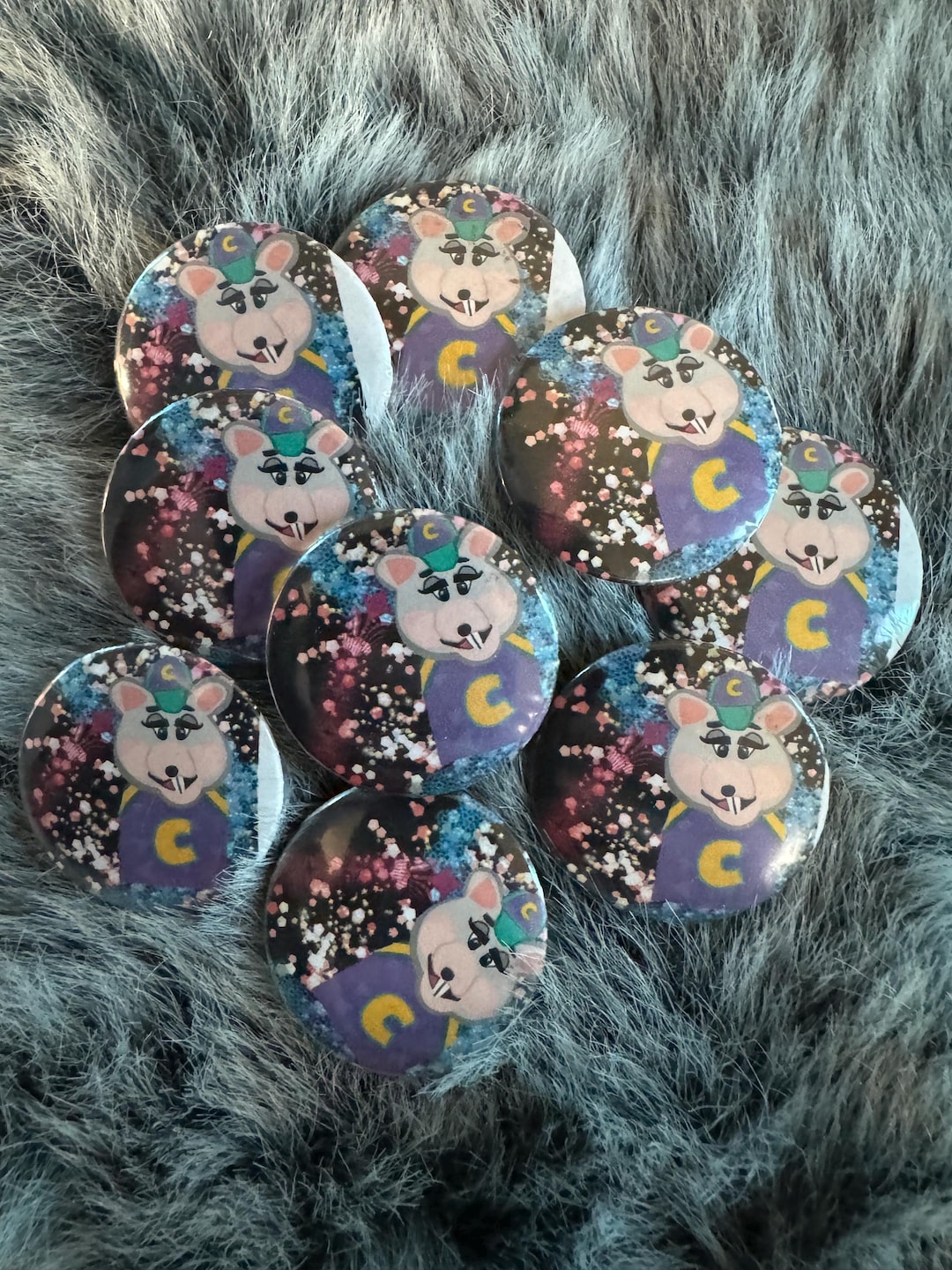 Chuck E Cheese Fanart 1.5 Inch Pin - Etsy