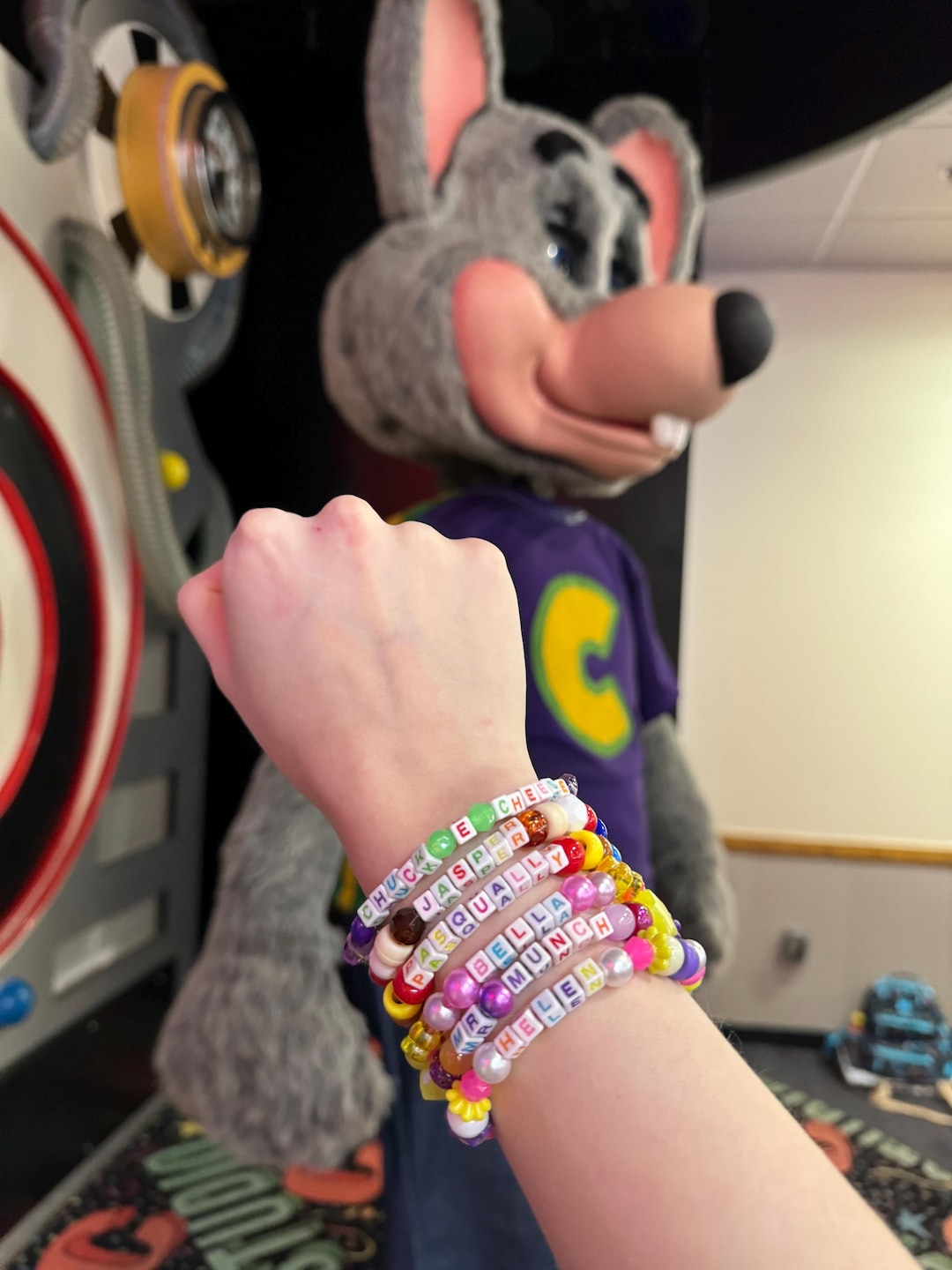 Chuck E Cheese Inspired Themed Kandi Bracelets Animatronic - Etsy