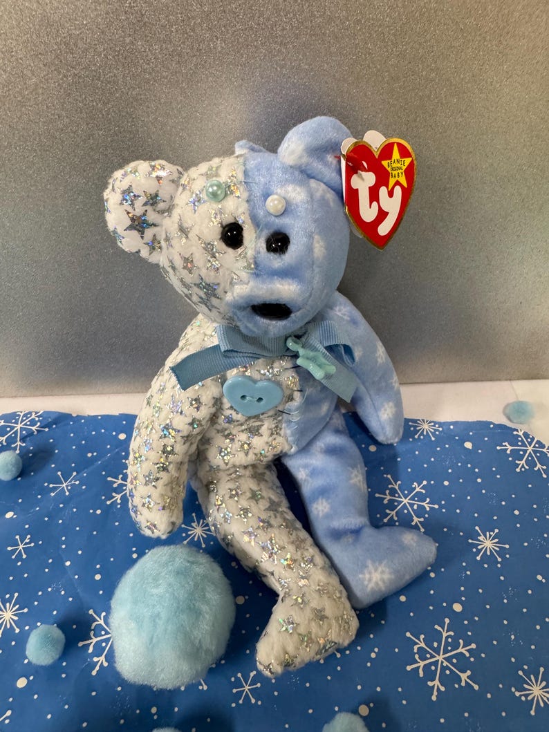 TY Plushie Inspired Custom Winter Bears One of A Kind Plush Snowflakes ...