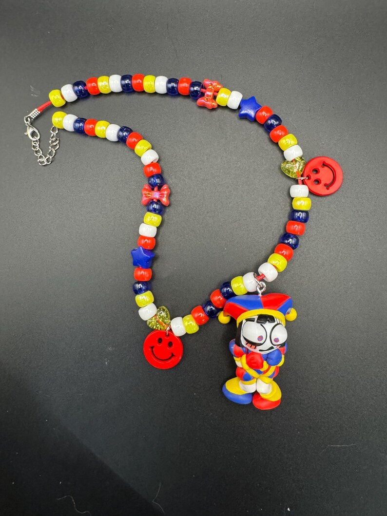 The Amazing Digital Circus | Pomni Figure Necklace | Clowncore | Jester ...