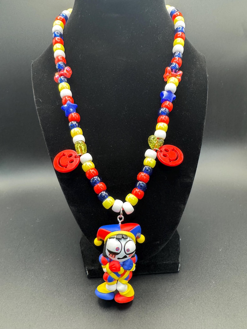 The Amazing Digital Circus | Pomni Figure Necklace | Clowncore | Jester ...