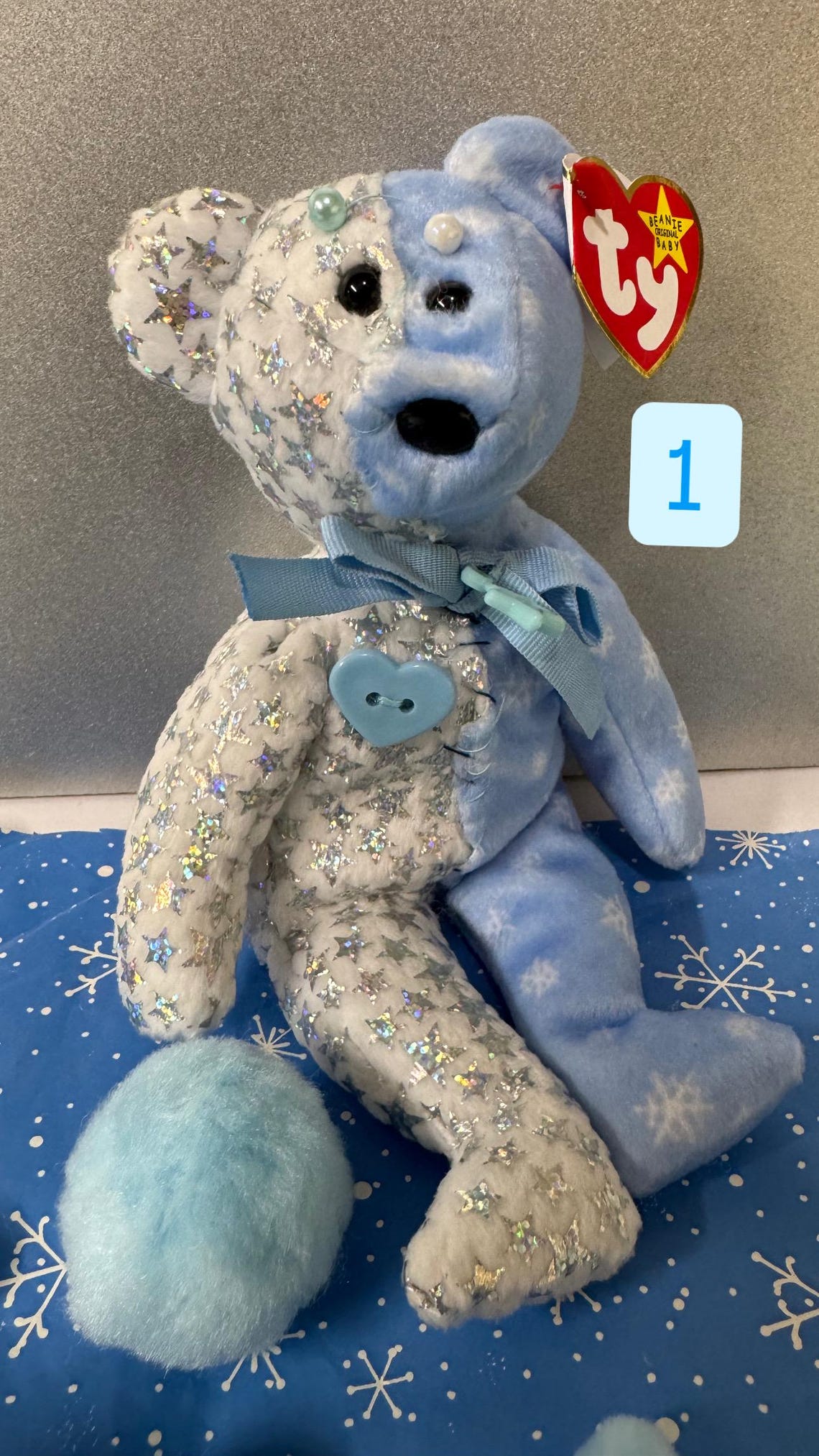 TY Plushie Inspired Custom Winter Bears One of A Kind Plush Snowflakes ...