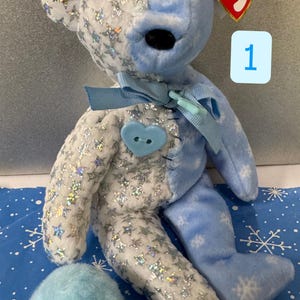 TY Plushie Inspired Custom Winter Bears One of A Kind Plush Snowflakes ...