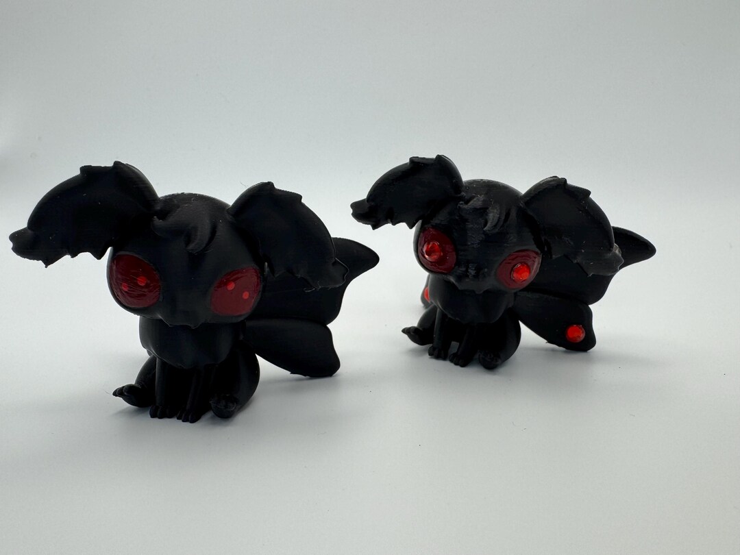 Moth Cryptid Pet Adopt Leylina Figurines 3D Printed Handpainted Mothman ...