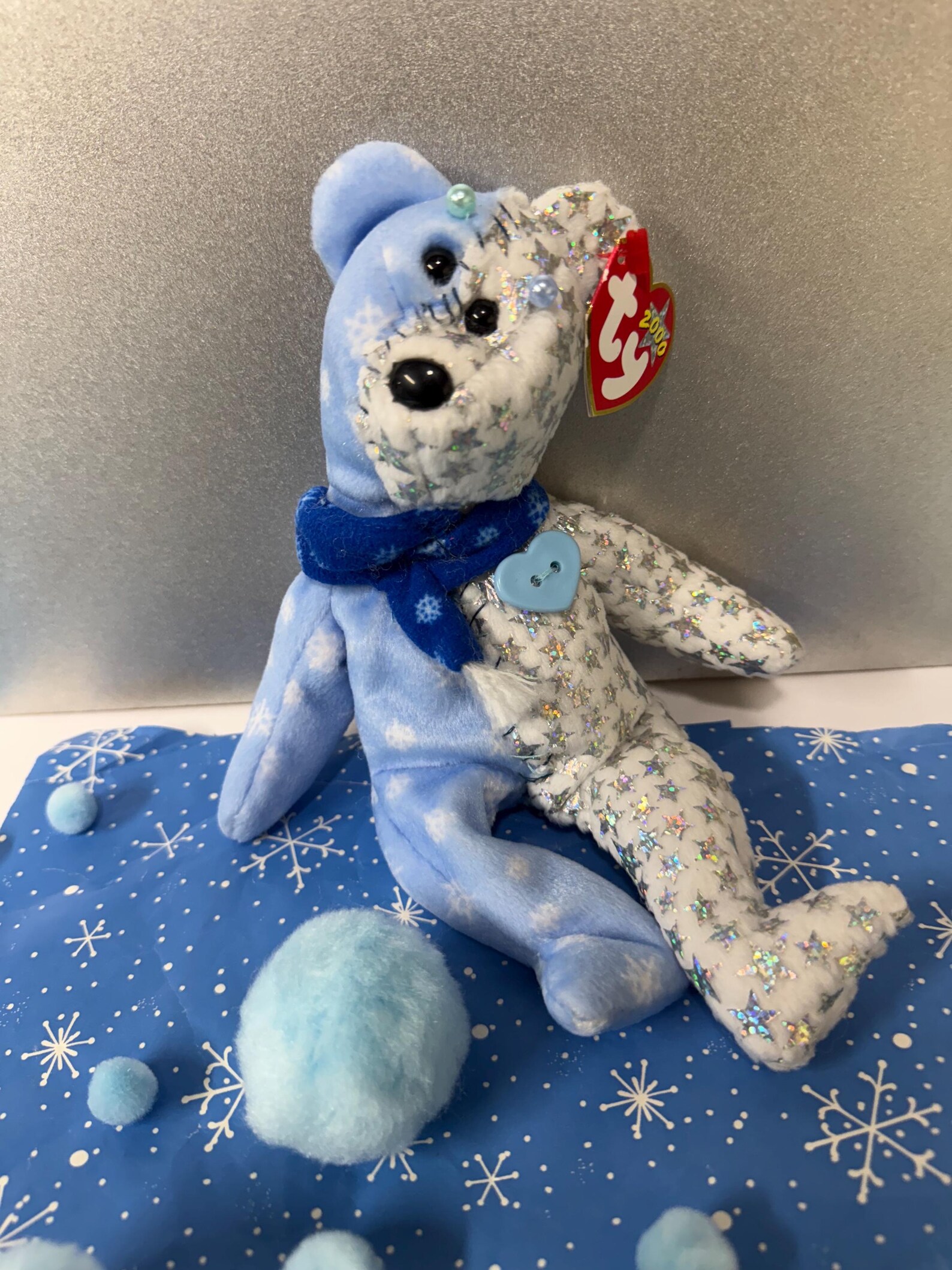 TY Plushie Inspired Custom Winter Bears One of A Kind Plush Snowflakes ...