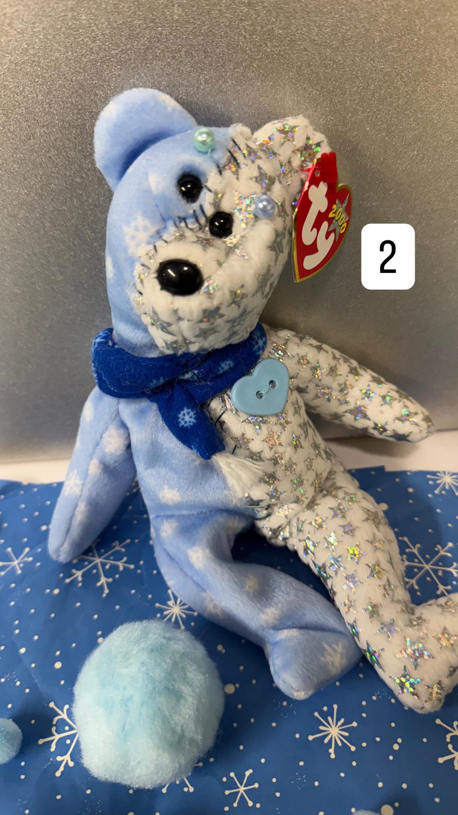 TY Plushie Inspired Custom Winter Bears One of A Kind Plush Snowflakes ...