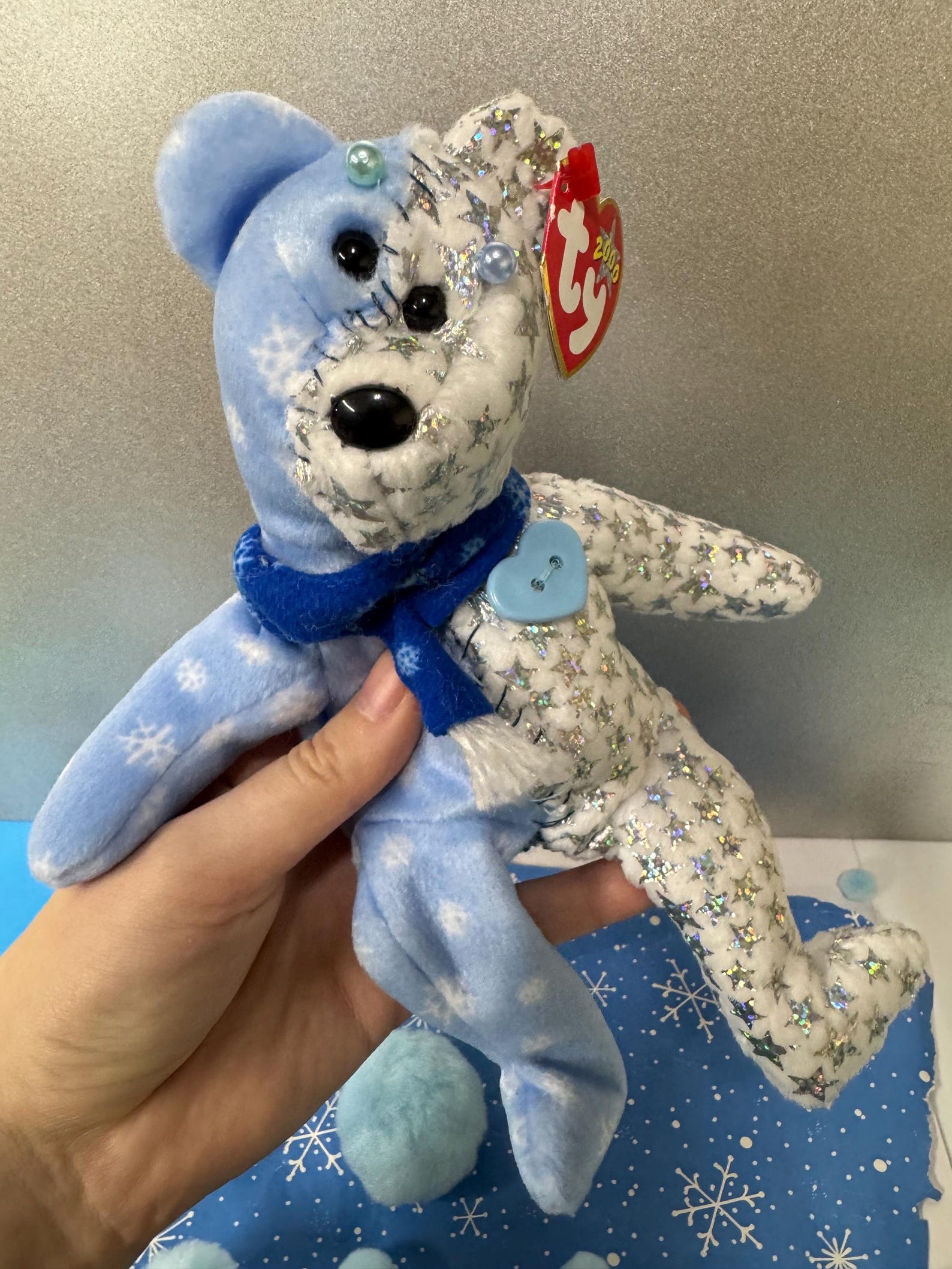 TY Plushie Inspired Custom Winter Bears One of A Kind Plush Snowflakes ...