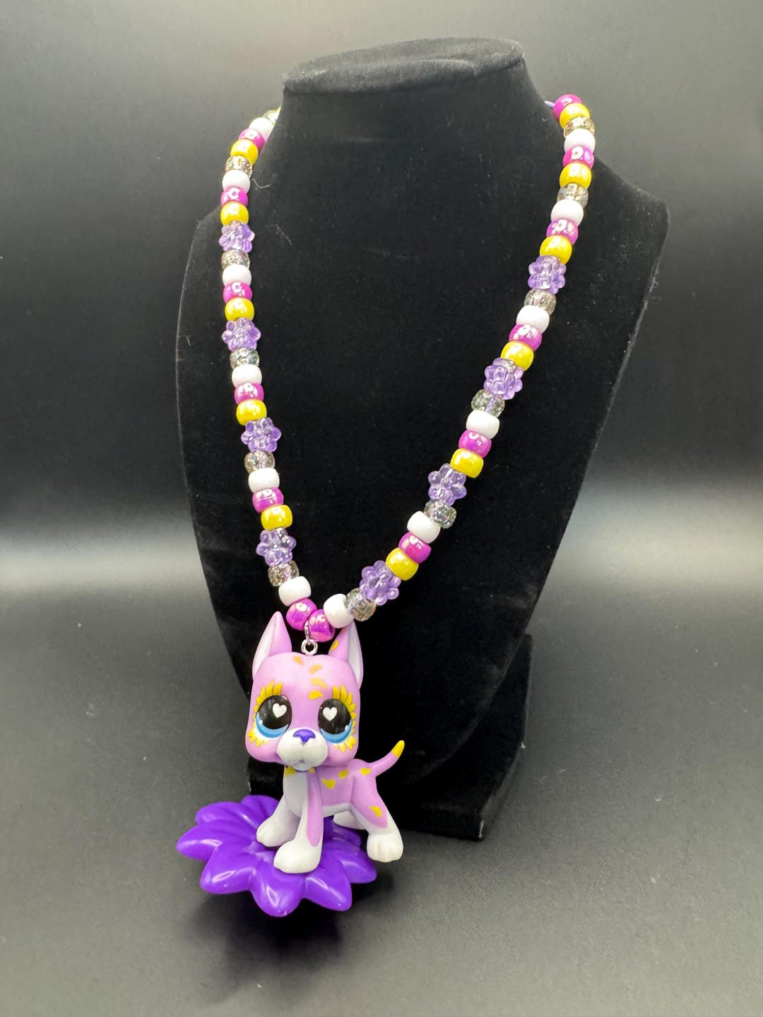 Littlest Pet Shop | Spring Purple Great Dane Necklace | Kidcore ...
