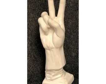 Ceramic Peace Sign Hand - Etsy