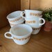 Pyrex Butterfly Gold Milk Glass Cups - Set of 6 - Vintage - Etsy