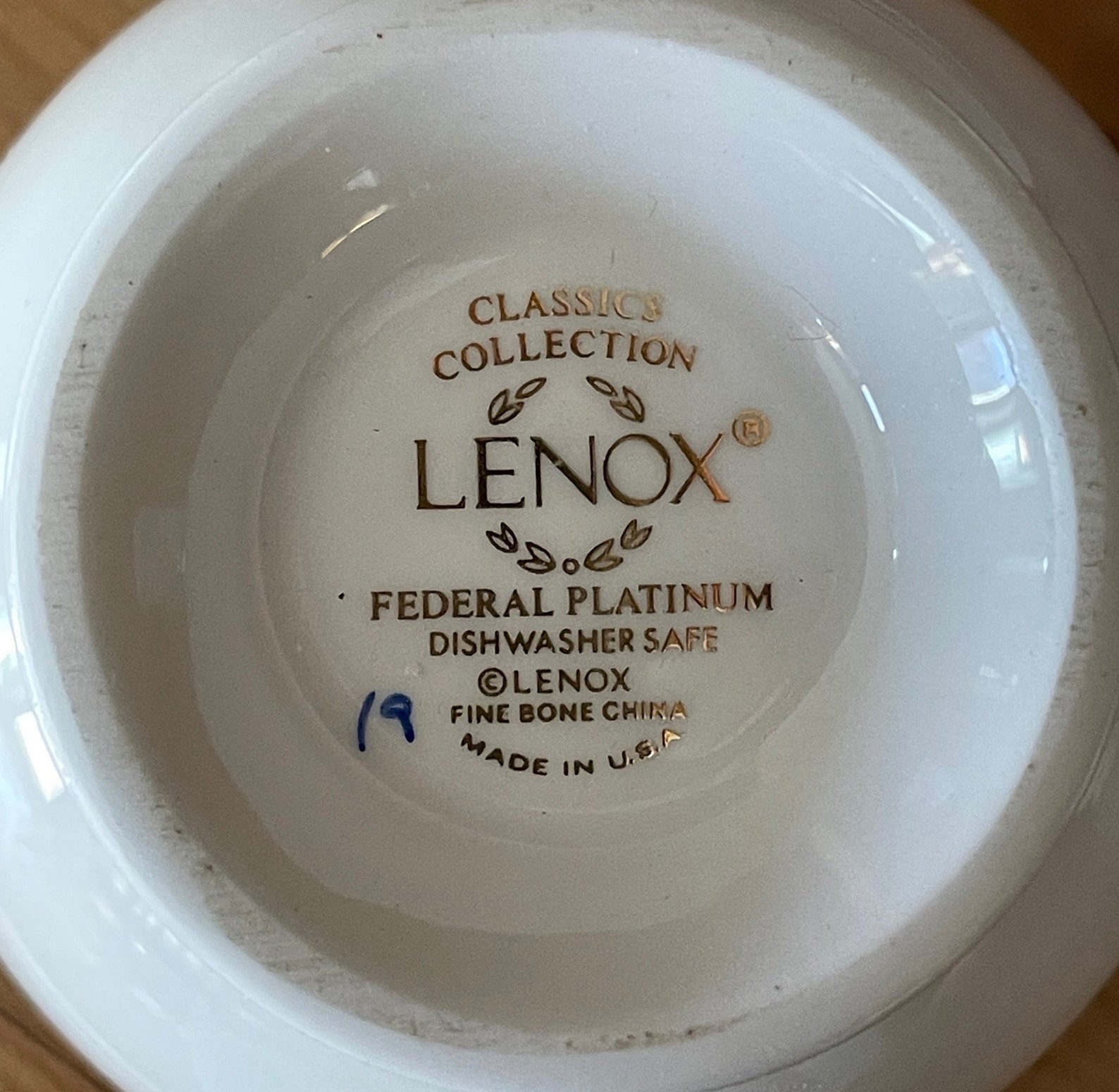 Lenox Federal Platinum Cups and Saucers - Set of 6 - Etsy