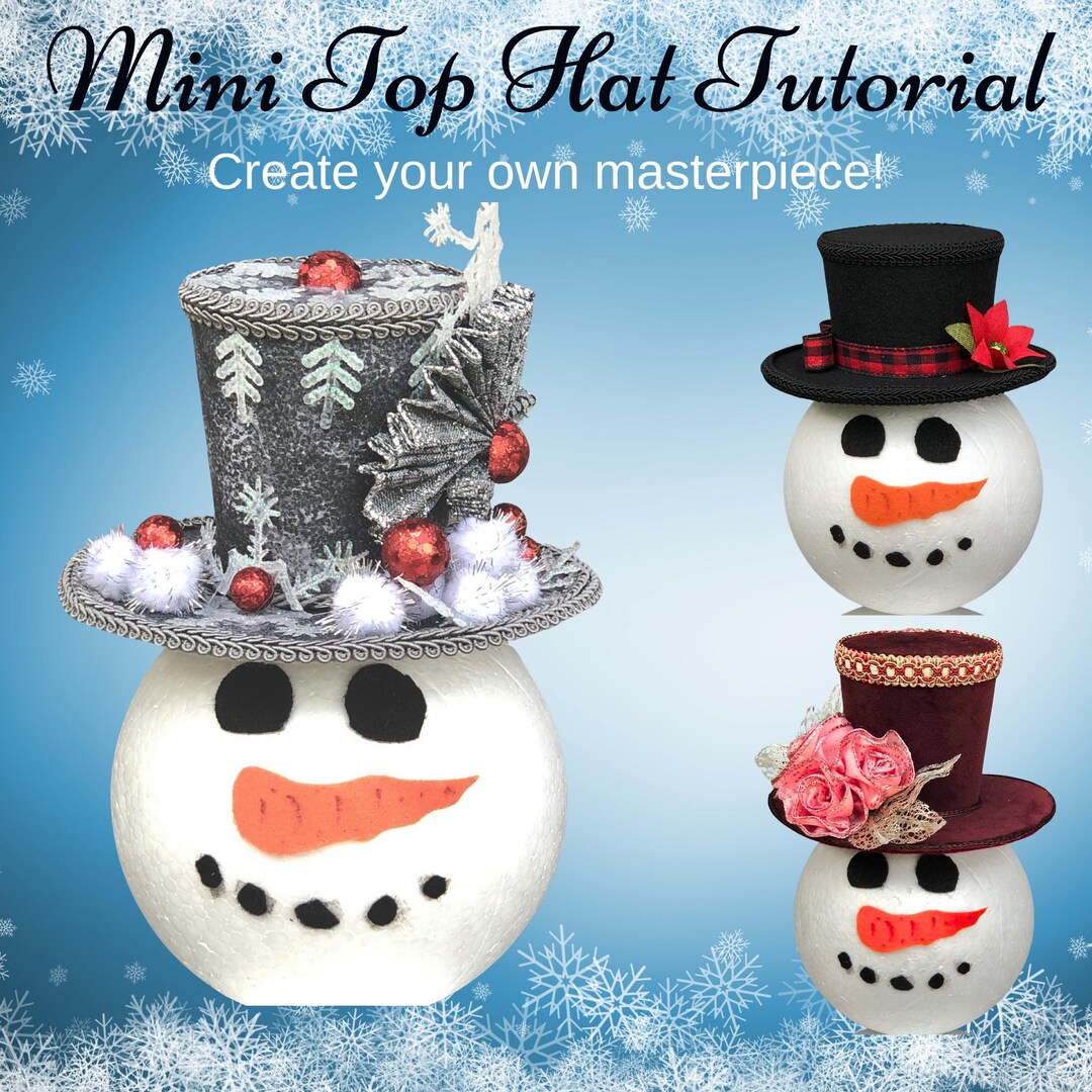 Mini Top Hat, Top Hat, Mini Top Hat Tutorial, How to Make a Mini Top ...