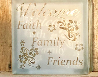 Glass Block Decor - Etsy