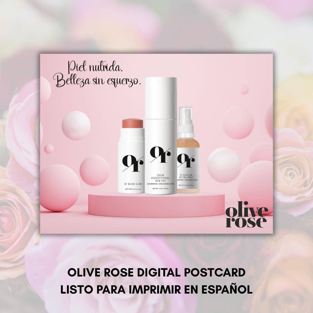 Olive Rose Makeup Postcard – Imprimible De Marketing Para Consultoras ...