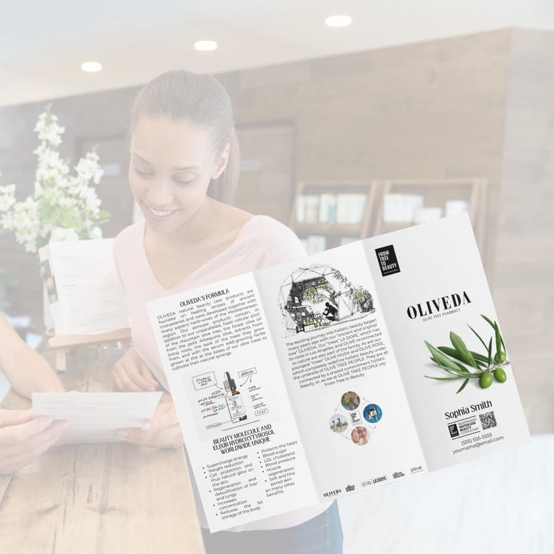 Oliveda Brochure for Independent Consultants - Etsy
