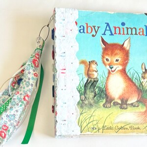 Vintage Little Golden Book baby Animals Junk Journal Lace - Etsy