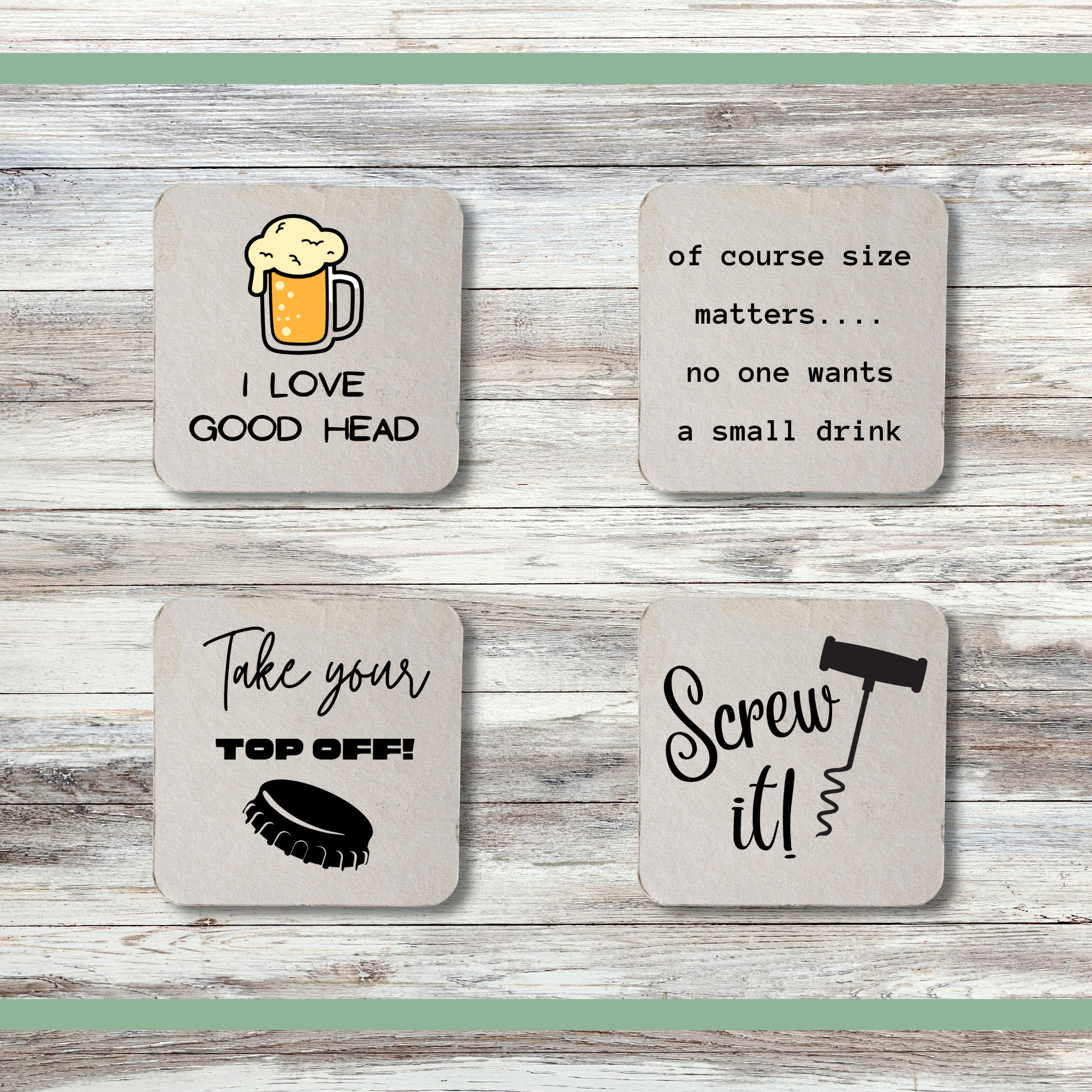 Naughty Digital Coaster Designs, Funny Coaster Quotes, Sarcastic ...