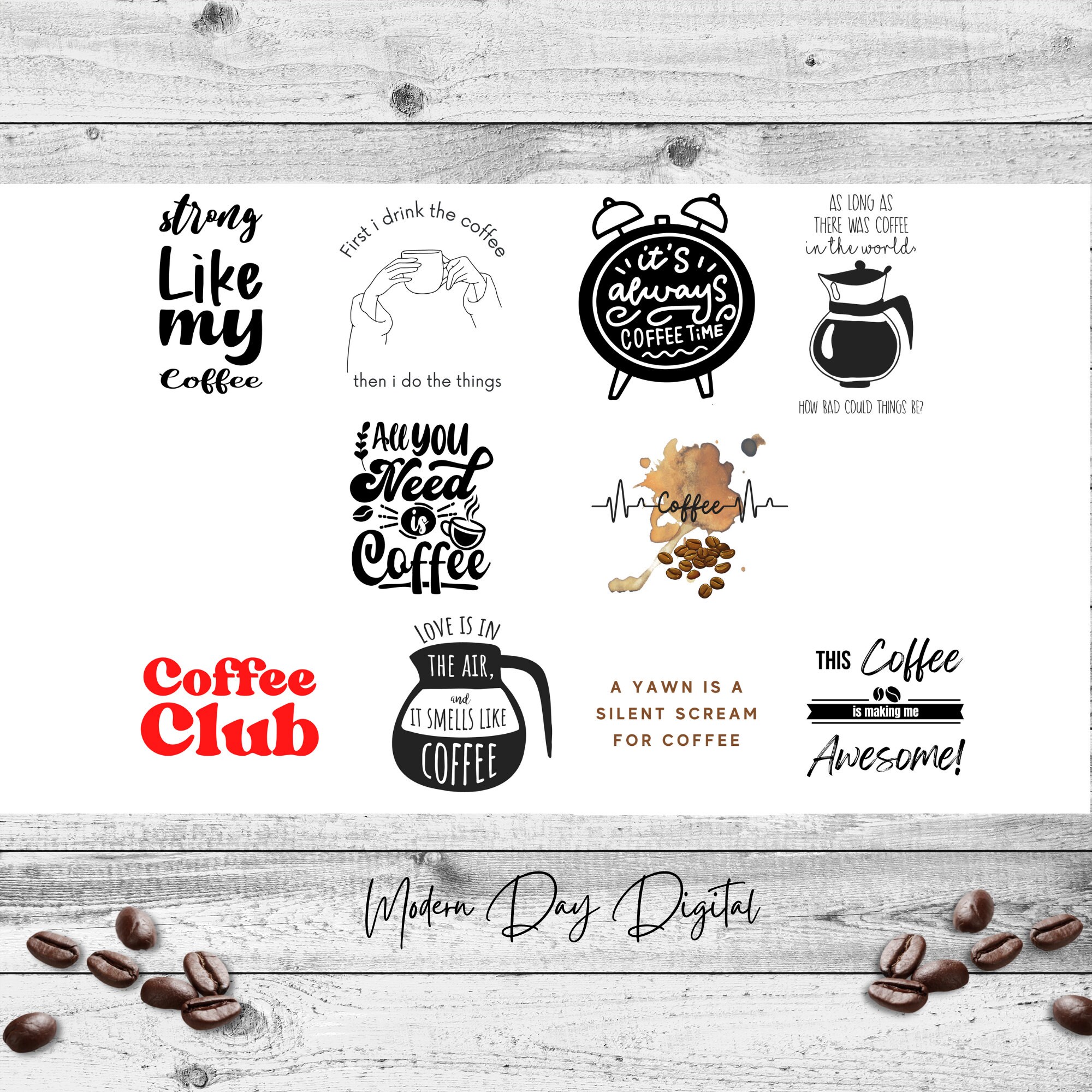 Coffee Mug Designs, Funny Mug Quotes, SVG, PNG, DXF, Eps, Digital ...