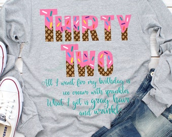 32nd Birthday - Etsy