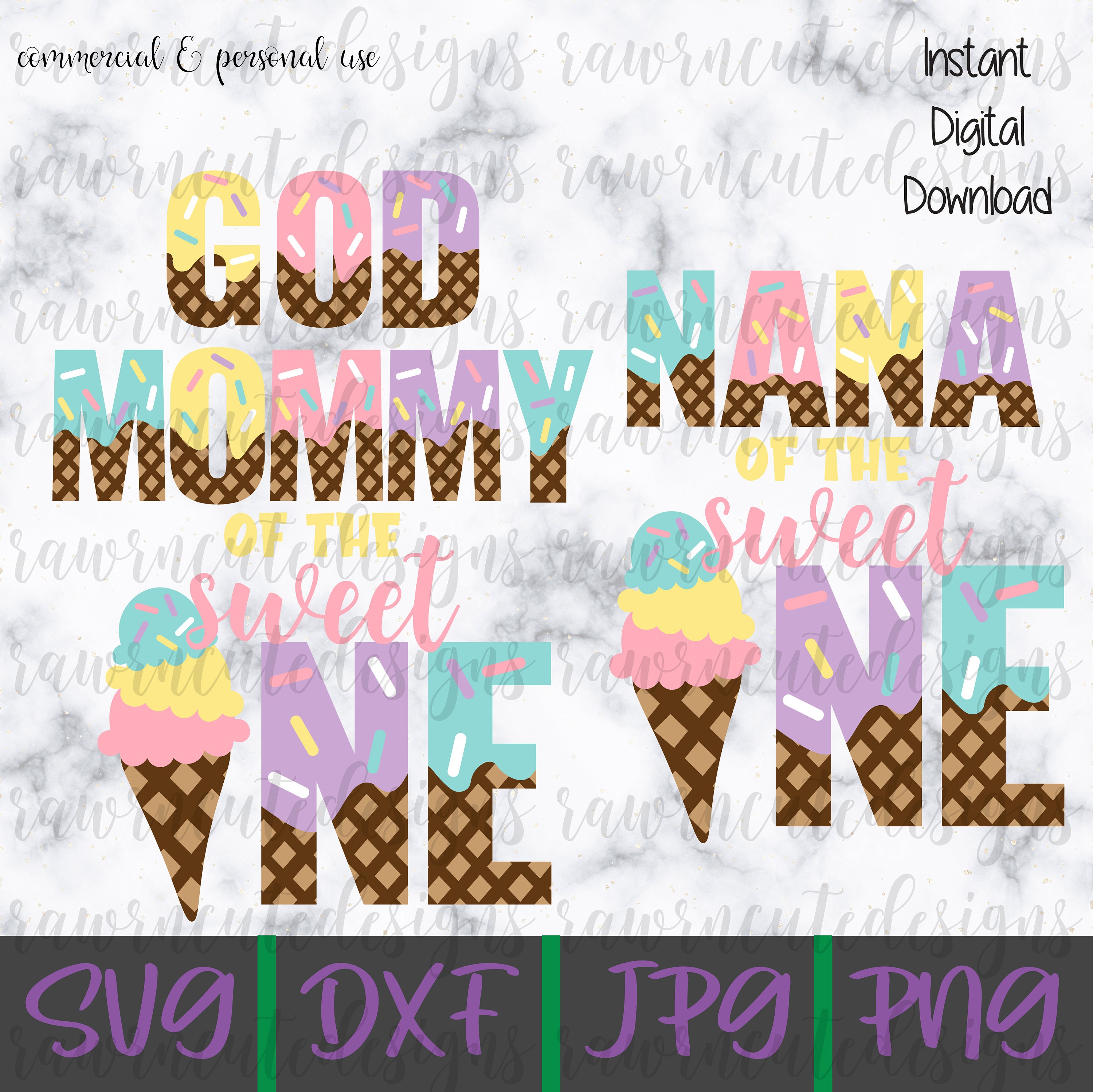 Pastel Mom Dad Sister God Mommy Nana Aunt Uncle and - Etsy