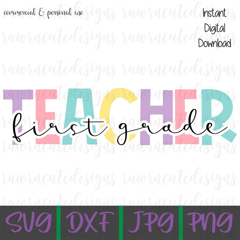 First Grade Teacher SVG Hello 1st Grade Svg First Grade Svg - Etsy