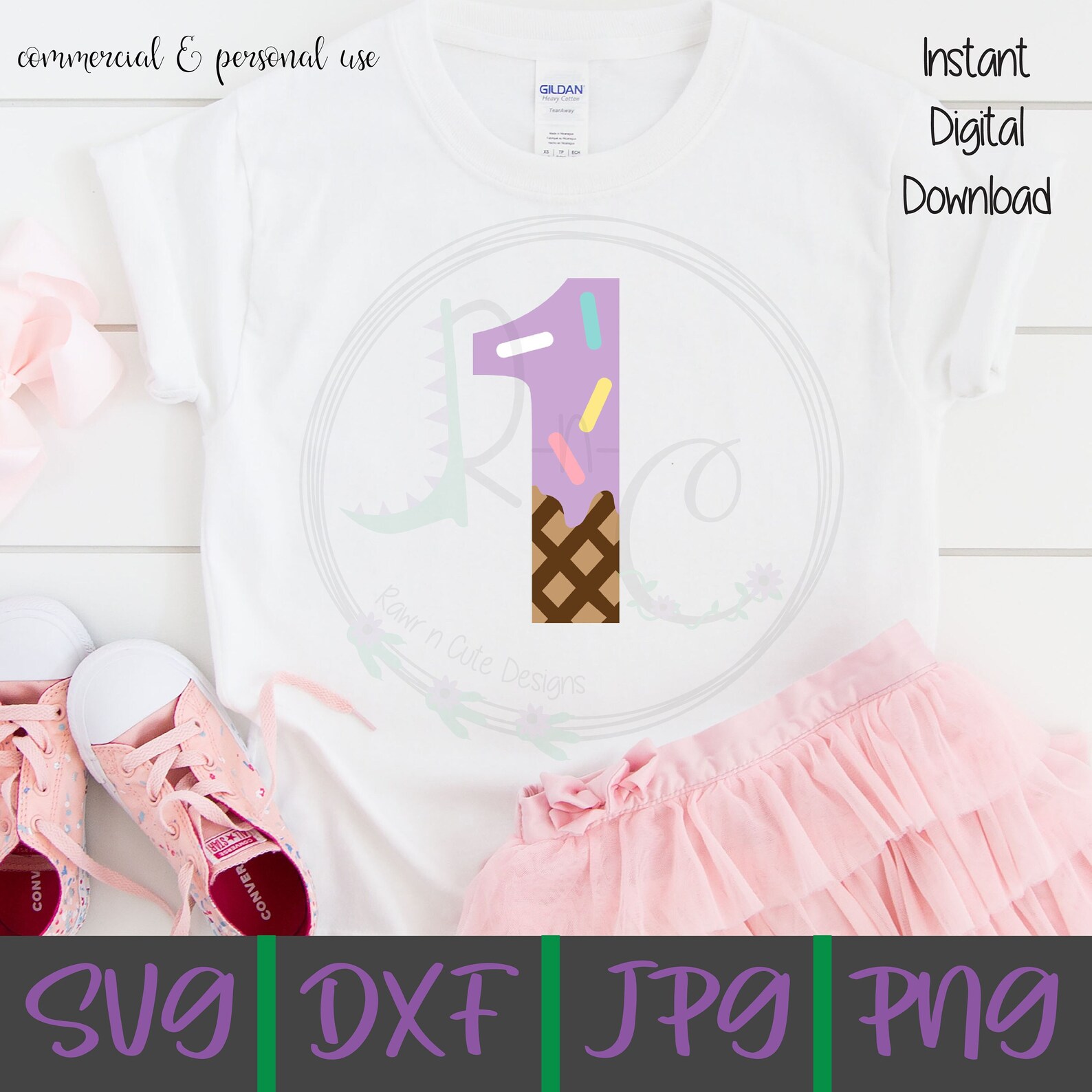 Pastel One SVG Ice Cream Birthday Svg Pastel Ice Cream Svg - Etsy