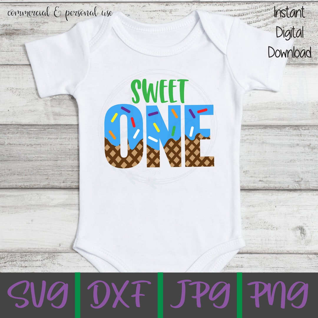 Sweet One SVG, First Birthday Svg, Ice Cream Birthday Svg, Birthday Boy ...