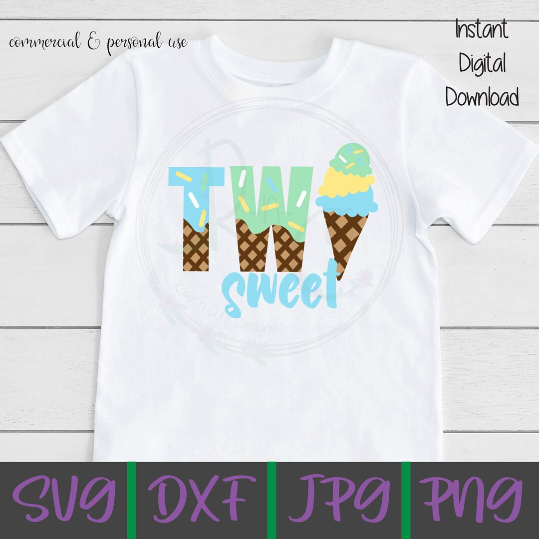 Two Sweet SVG, 2nd Birthday Svg, Second Birthday Svg, Birthday Boy Svg ...