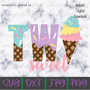 Two Sweet SVG, 2nd Birthday Svg, Mommy Svg, Daddy Svg, Brother Svg ...