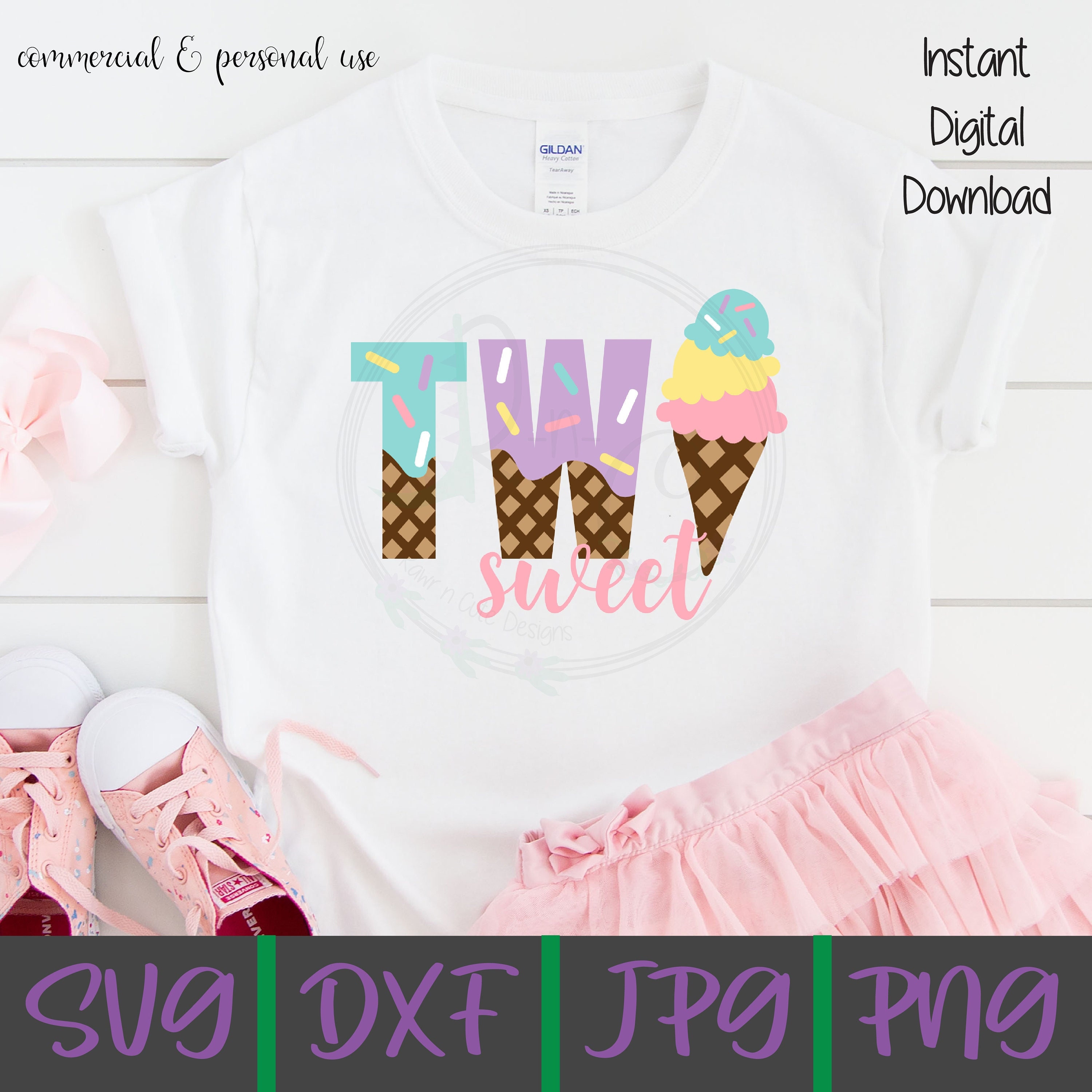Two Sweet SVG, 2nd Birthday Svg, Birthday Girl Svg, Birthday Boy Svg ...
