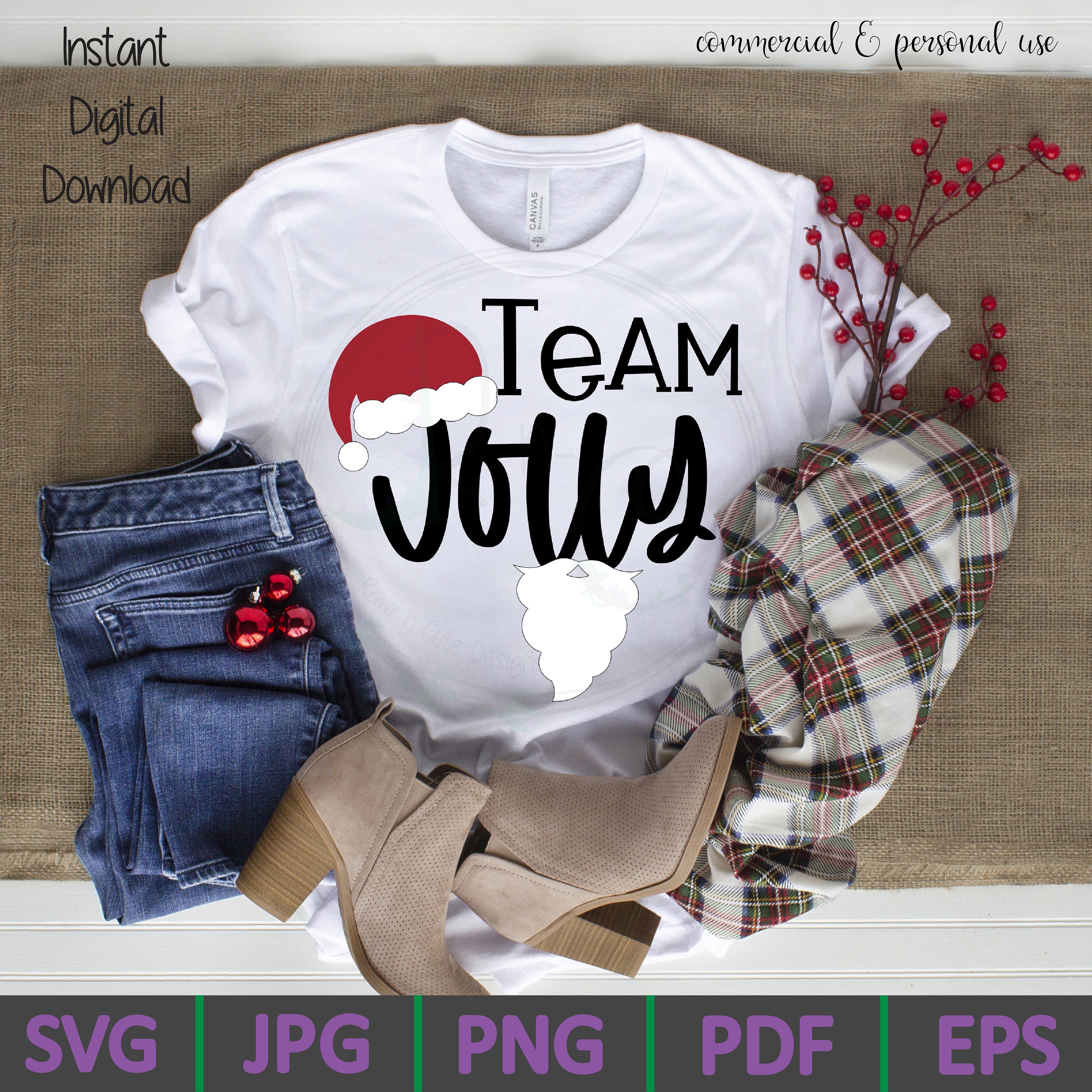 Team Holly and Team Jolly SVG Christmas Gender Reveal Team - Etsy