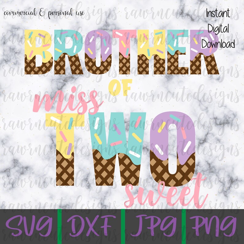 Miss Two Sweet SVG 2nd Birthday Svg Mommy Svg Daddy Svg - Etsy
