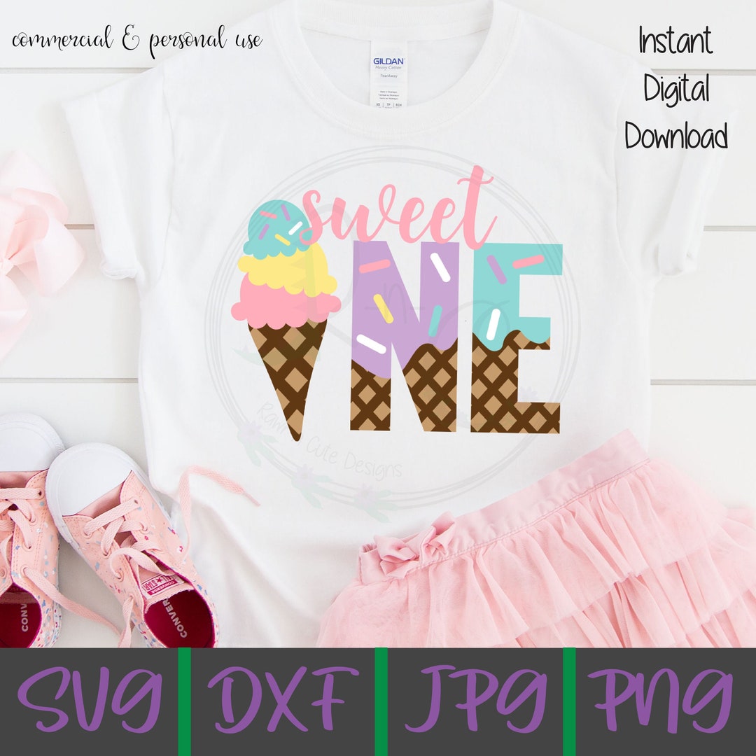 Pastel Sweet One SVG, First Birthday Svg, Birthday Girl Svg, 1st ...