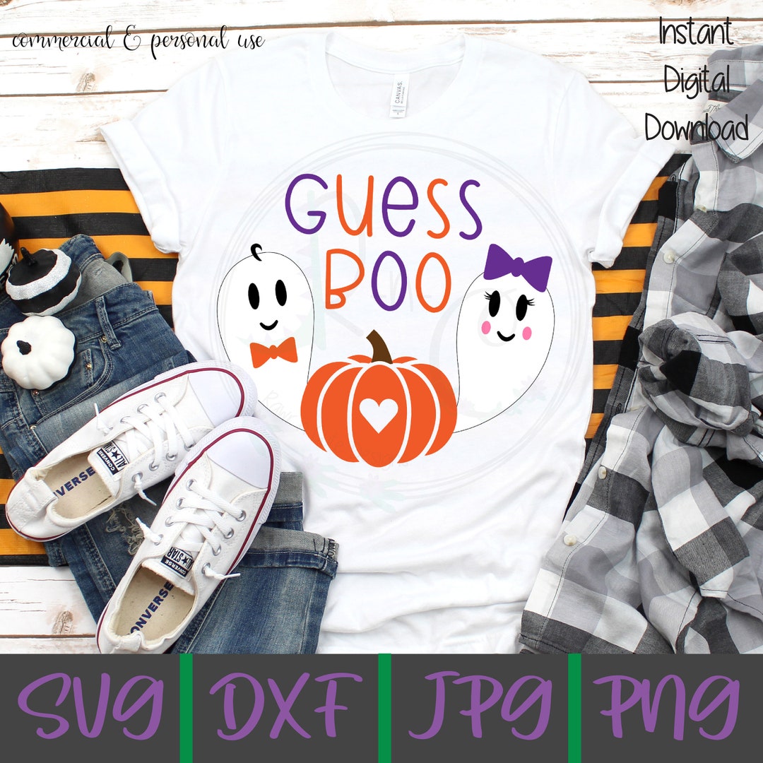 Guess Boo SVG, Halloween Gender Reveal Svg, Team Boo-y Svg, Team Ghoul ...