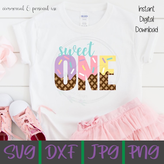 Pastel Sweet One SVG 1st Birthday Svg First Birthday Svg | Etsy