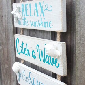 Starfish Sign, Wall Decor, Hanging Sign, Beach Decor, Coastal Decor ...