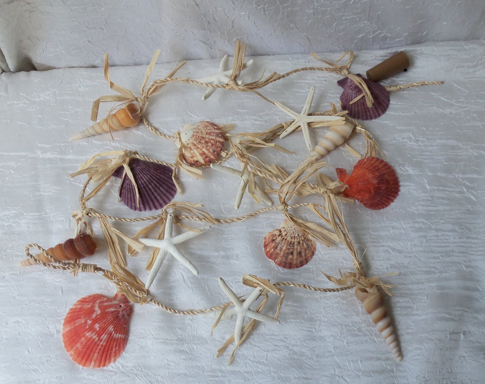 Starfish Garland Colorful Shells Garland Beach Nautical - Etsy