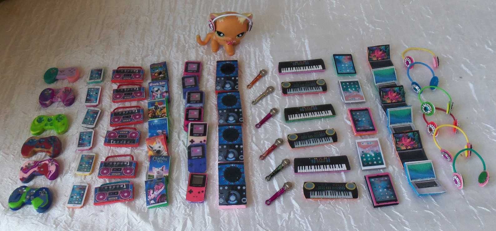 Littlest Pet Shop LPS Lot of 11 Custom Accessories iPad Computer ...