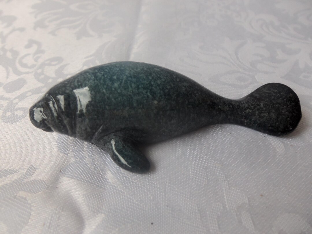 Blue and Grey Manatee Magnet, Manatee, Sea Life - Etsy