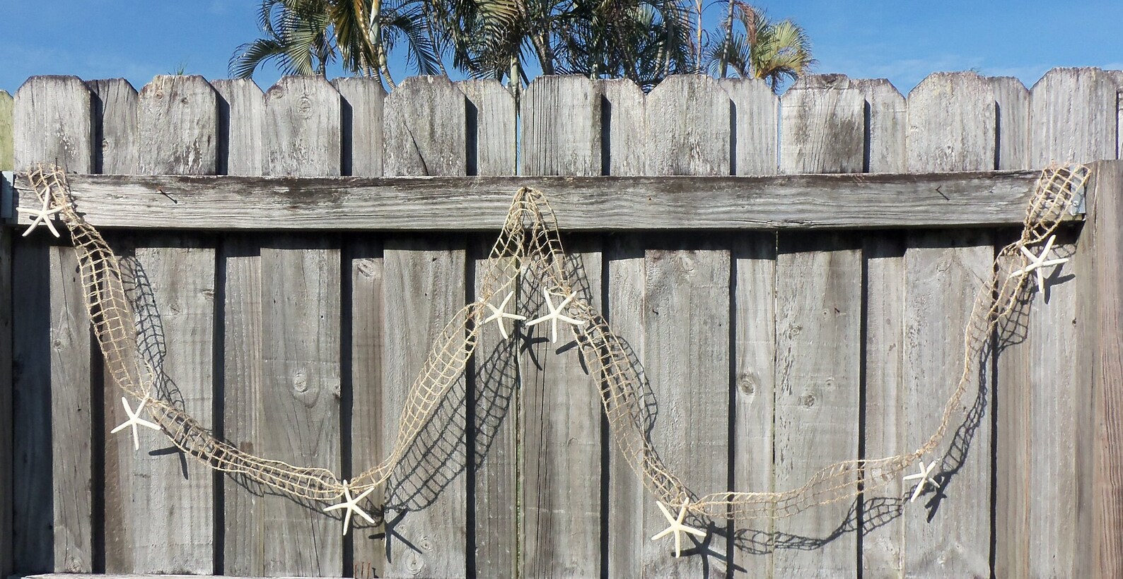 10 Ft. Starfish Garland Natural Starfish Net Garland White | Etsy