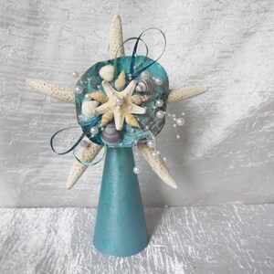 Starfish Capiz Shell Tree Topper, Starfish, Coastal, Nautical, Beach ...